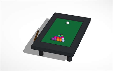3d Design Pool Table Tinkercad
