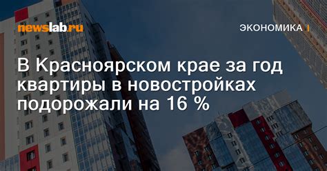 В Красноярском крае за год квартиры в новостройках подорожали на 16 Новости экономики