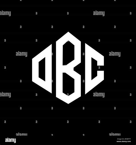 Obc Letter Logo Design With Polygon Shape Obc Polygon And Cube Shape Logo Design Obc Hexagon