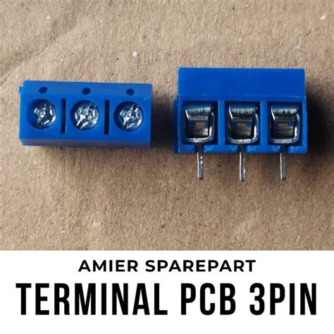 Jual Terminal Pcb Pin Terminal Block Pcb Pitch Mm Connector Cable Shopee Indonesia