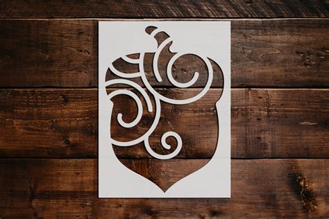 Acorn Stencil Art And Wall Stencil Stencil Giant