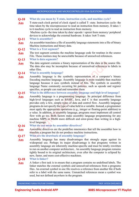 Microprocessor Microcontroller Interview And Viva Questionpdf