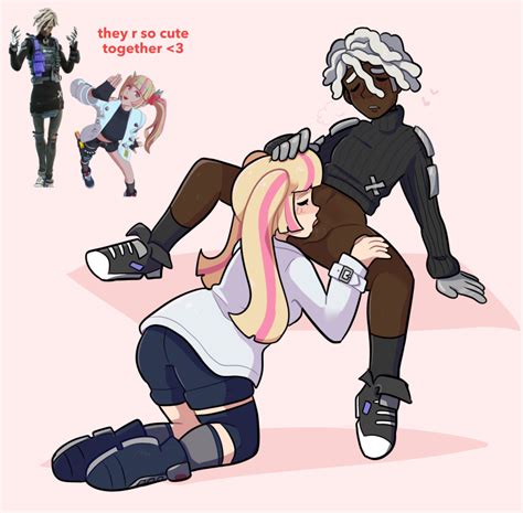 Rule 34 1boy 1cuntboy 1girls Bytes Fortnite Colored Hair Couple