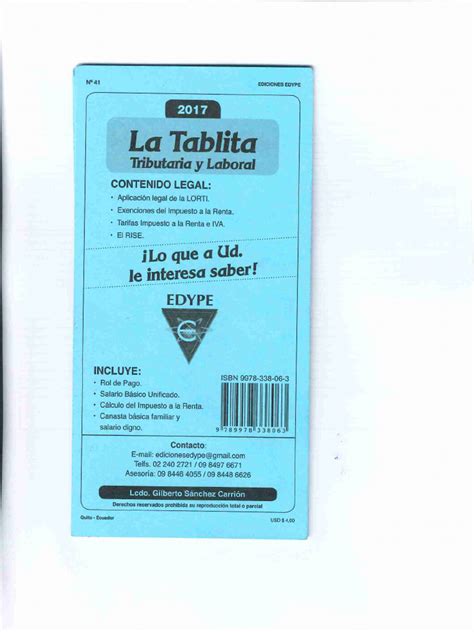 Tablita Tributaria 2017 Pdf