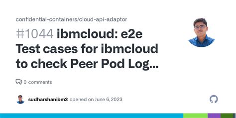 Ibmcloud E2e Test Cases For Ibmcloud To Check Peer Pod Logs