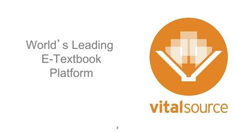 Ppt Vitalsource Your Leading E Textbook Platform With Global Reach