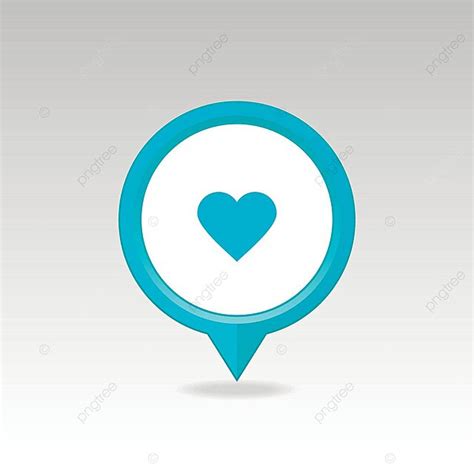 heart pin map icon map pointermarkers pointer sign symbol vector