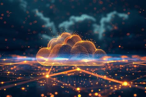 Premium Vector Cloud Computing Technology Concept Transfer Database