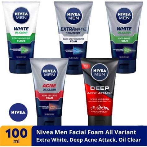 Jual Nivea Men Facial Foam 100ml Shopee Indonesia