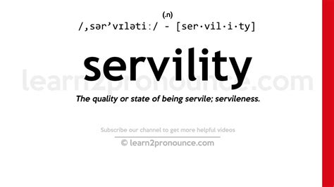 Servile Definition