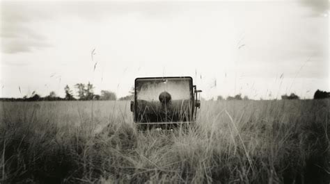 Premium Photo Vintage Truck In Tall Grass Blurry Distorted Instant