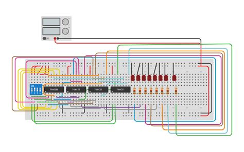Circuit Design 3 Bit To 8 Bit Decoder Tinkercad