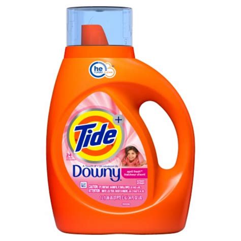 Tide Plus A Touch Of Downy Liquid Laundry Detergent April Fresh Scent