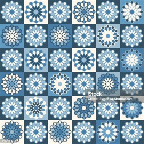 수공예 크로셰 뜨개질 그림 빈티지 벡터 원활한 표면 패턴 디자인 패치 워크 공예 복고풍 스타일의 현대 섬유 인쇄 코티지 코어 미학 가을에 대한 스톡 벡터 아트 및 기타