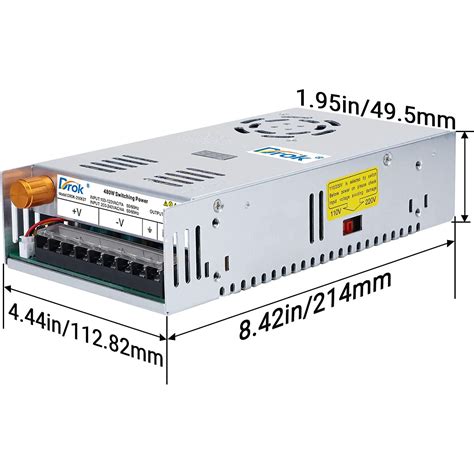 drok 60v power supply ac 110v 220v to dc 0 60v 8a 480w buck converter