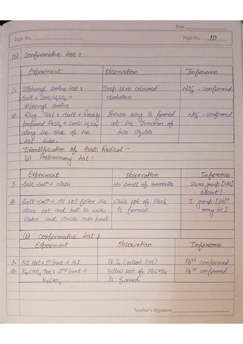 Chemistry Practical File Class 12 Pdf