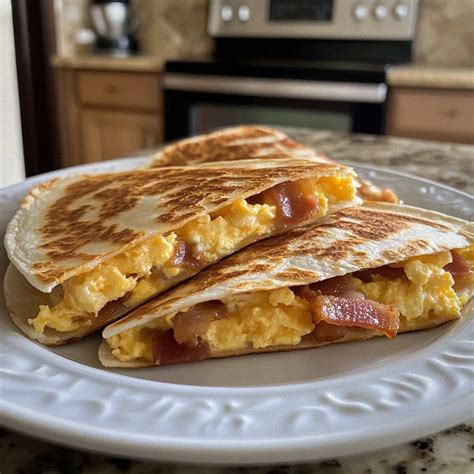 Bacon Egg Cheese Breakfast Quesadillas For A Cozy Morning Treat