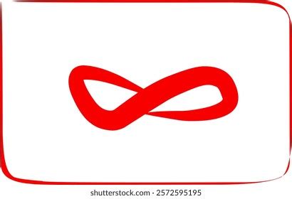 Hand Drawn Infinity Math Symbol Stock Vector Royalty Free 2572595195