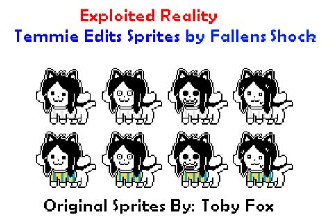 Exploited Reality Temmie Sprites Battle By Fallenshome44 On Deviantart