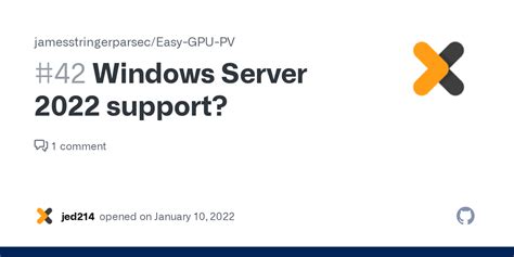 Windows Server 2022 Support · Issue 42 · Jamesstringerparseceasy Gpu
