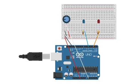 Circuit Design Potentiometer Led Control Tinkercad