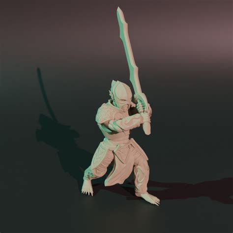 3d Printable Githyankiknight By Eldritch Tabletop
