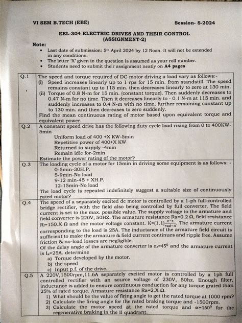 Edc Assignment Pdf Electric Motor Alternating Current