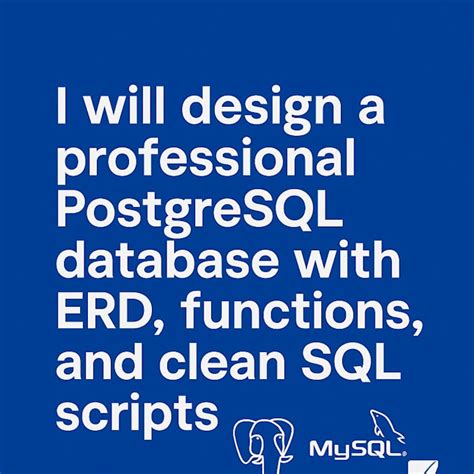 Design A Professional Postgresql Database With Erd Functions And