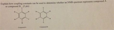 Solved Explain How Coupling Constants Can He Used To Chegg Com