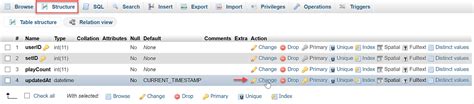 Mysql How To Automatically Update Timestamp Column In Phpmyadmin When A Row Is Edited Chris