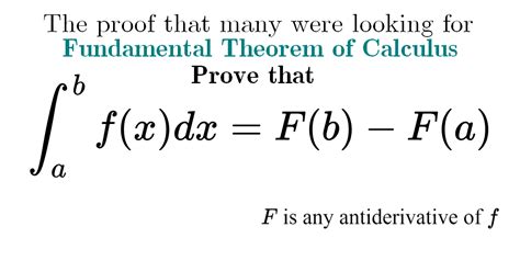 solution fundamental theorem of calculus art of mathematics