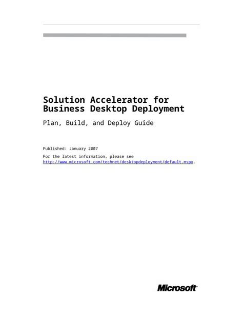 DOC Plan Build And Deploy Guide Download Microsoft Comdownload Microsoft Com