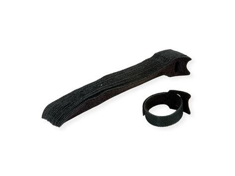 Value Strap Cable Binder With Flap 20 Piecesset Black 15 Cm