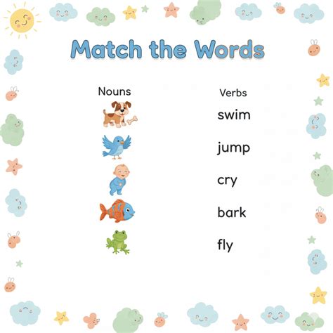 Nouns And Verbs Worksheets Free Image And Pdf Printables