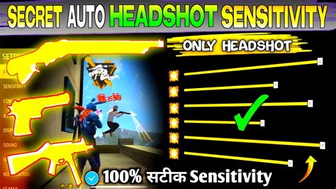 2023 Secret Auto Headshot Sensitivity Setting for Free Fire Max ...