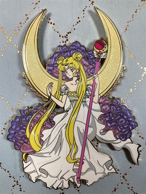 5” Nouveau Princess Queen Serenity Sailor Moon Enamel Pin • 42 67 In 2024 Sailor Moon Cat
