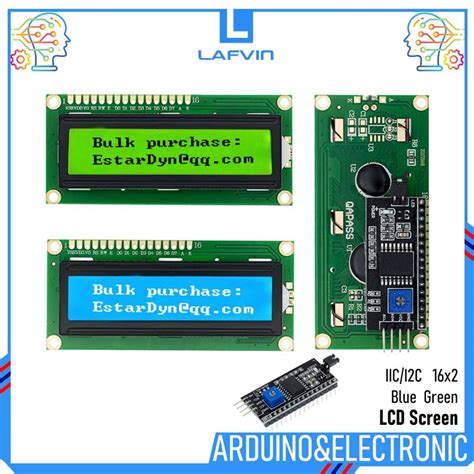 Mô đun Màn Hình Lcd Lafvin Màn Hình Lcd Xanh Lam 16x2 Iic I2c 1602 Cho Thí Nghiệm Mạch Diy