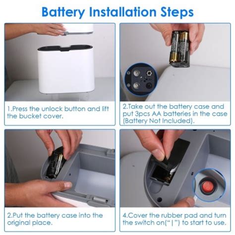 238gal Automatic Trash Can Touchless Garbage Can Motion Sensor Narrow