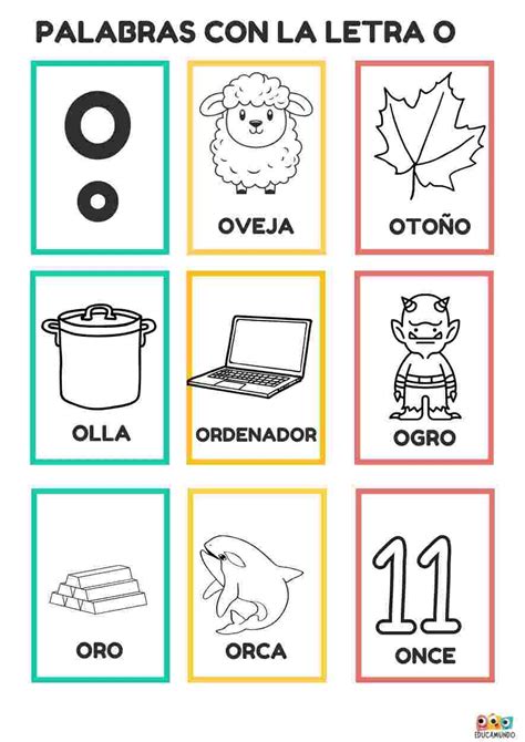 Palabras Con La Letra O Veganolas