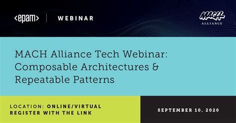 Webinar Composable Architectures And Repeatable Patterns Epam