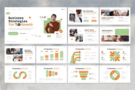 Business Training Strategy Incl Infographics And Deck Envato