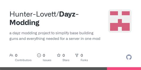Github Hunter Lovettdayz Modding A Dayz Modding Project To Simplify