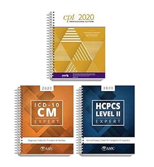 AMA CPT Book ICD 10 Code Book HCPCS Book 2020 Physician Bundle By AAPC By AAPC