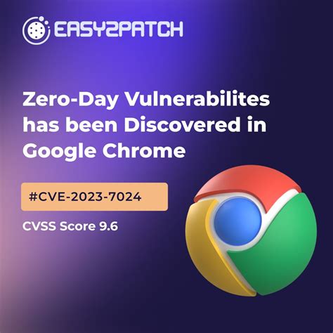 easy2patch on linkedin chrome cve cve 2023 7024 chrome easy2patch updatenow patchalert…