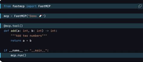 FastMCP用于构建MCP服务器的开源Python框架 智汇AI
