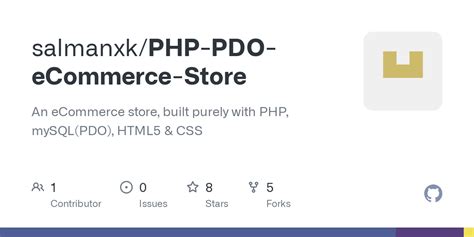 Github Salmanxkphp Pdo Ecommerce Store An Ecommerce Store Built