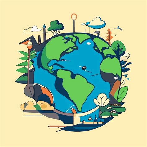 Premium Vector Expressive Earth Drawing Of Environmental Crisis