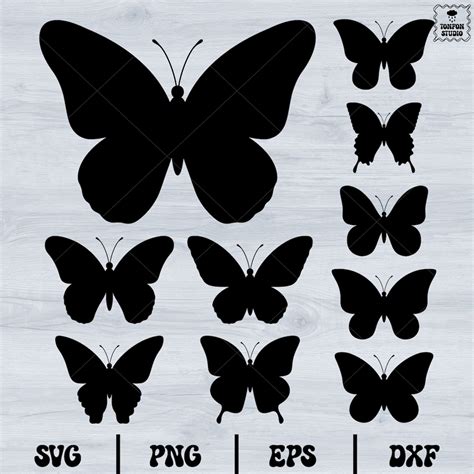 Butterfly Silhouette Svg Butterfly Bundle Svg Butterfly Clipart
