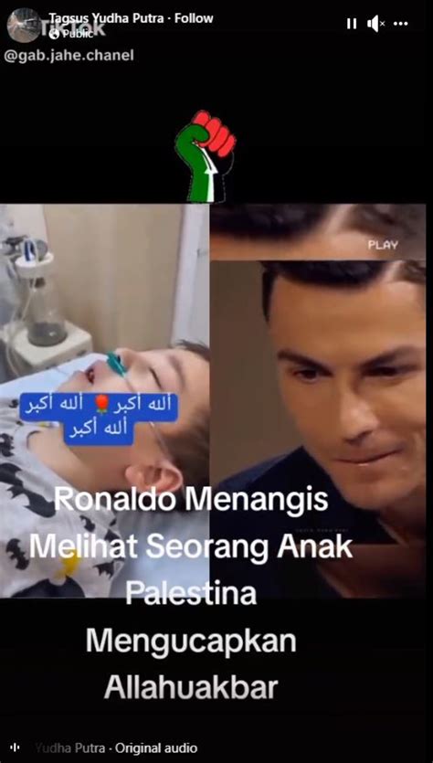 Fact Check Did Cristiano Ronaldo Cry After Seeing Videos From Gaza