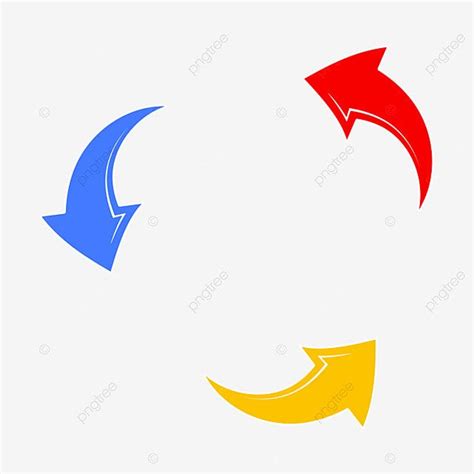 Colorful Circular Arrow Vector Clip Art Illustration